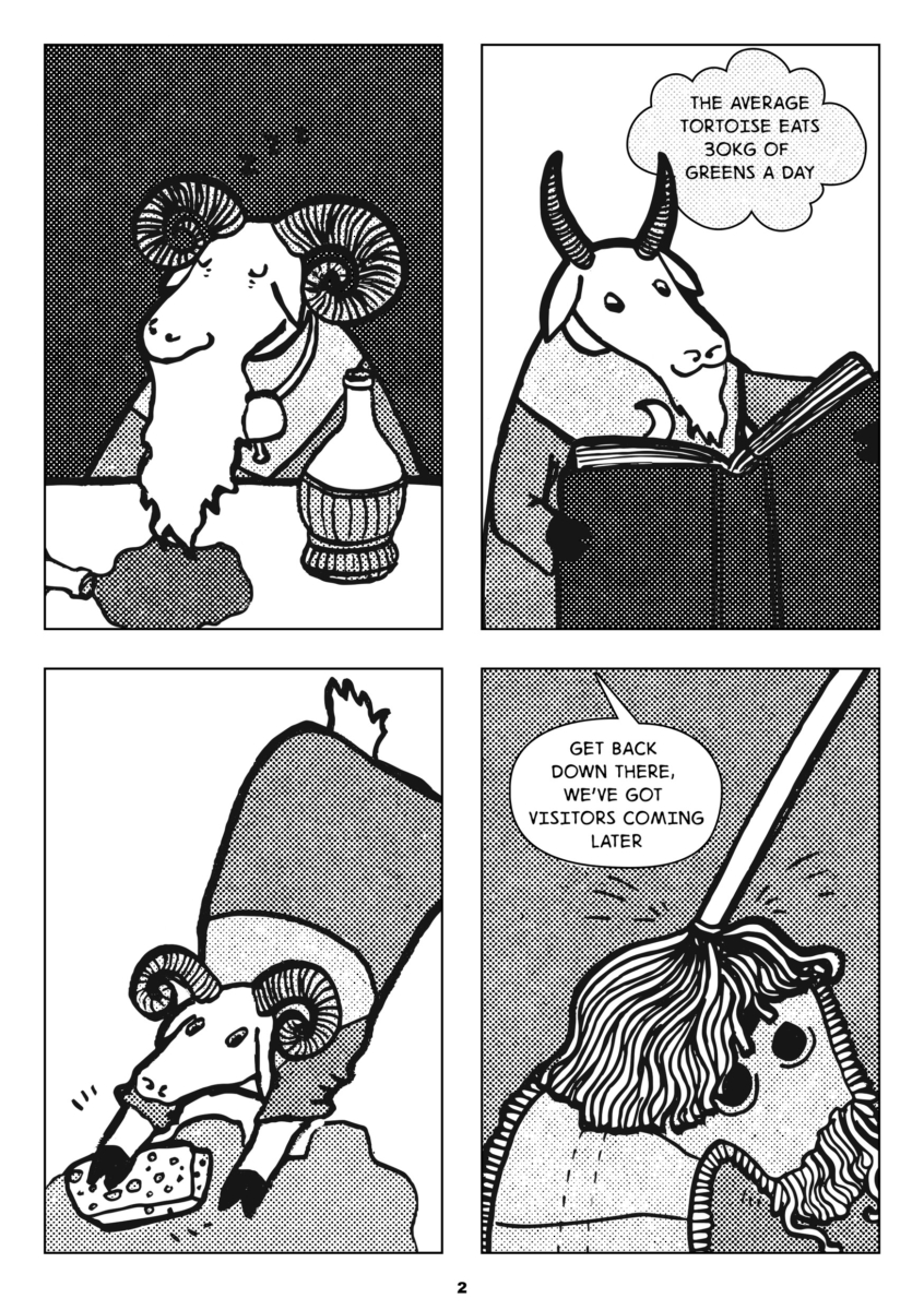 Goat Comic – A Note On a Rainy Night